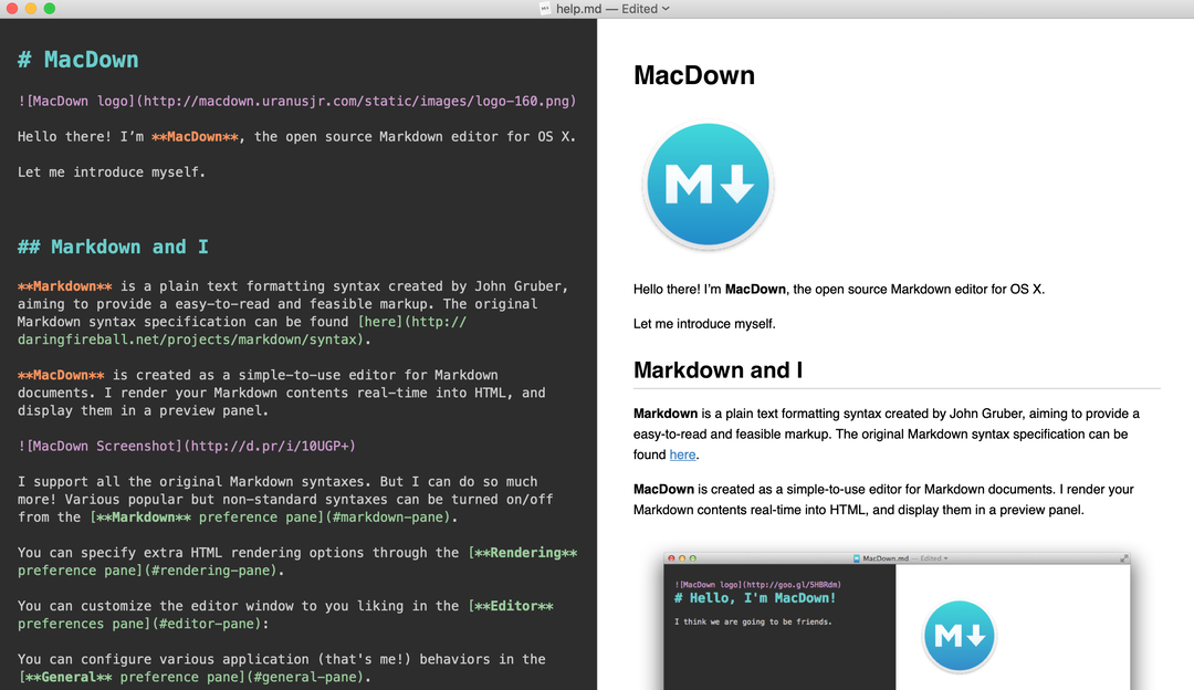 MacDown Markdown Reference | Markdown Guide